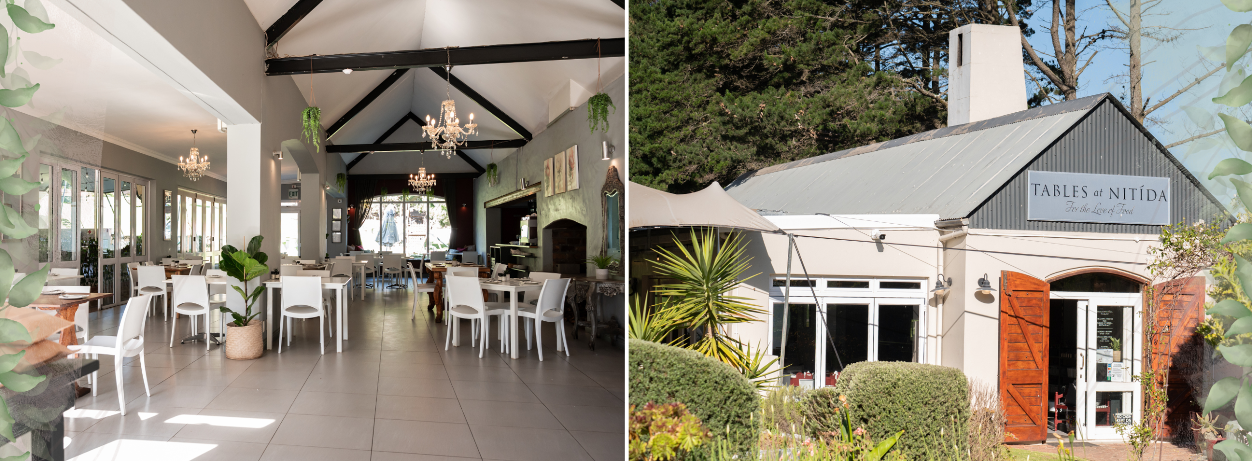 Tables at Nitida - Menus - Nitida Wine Farm